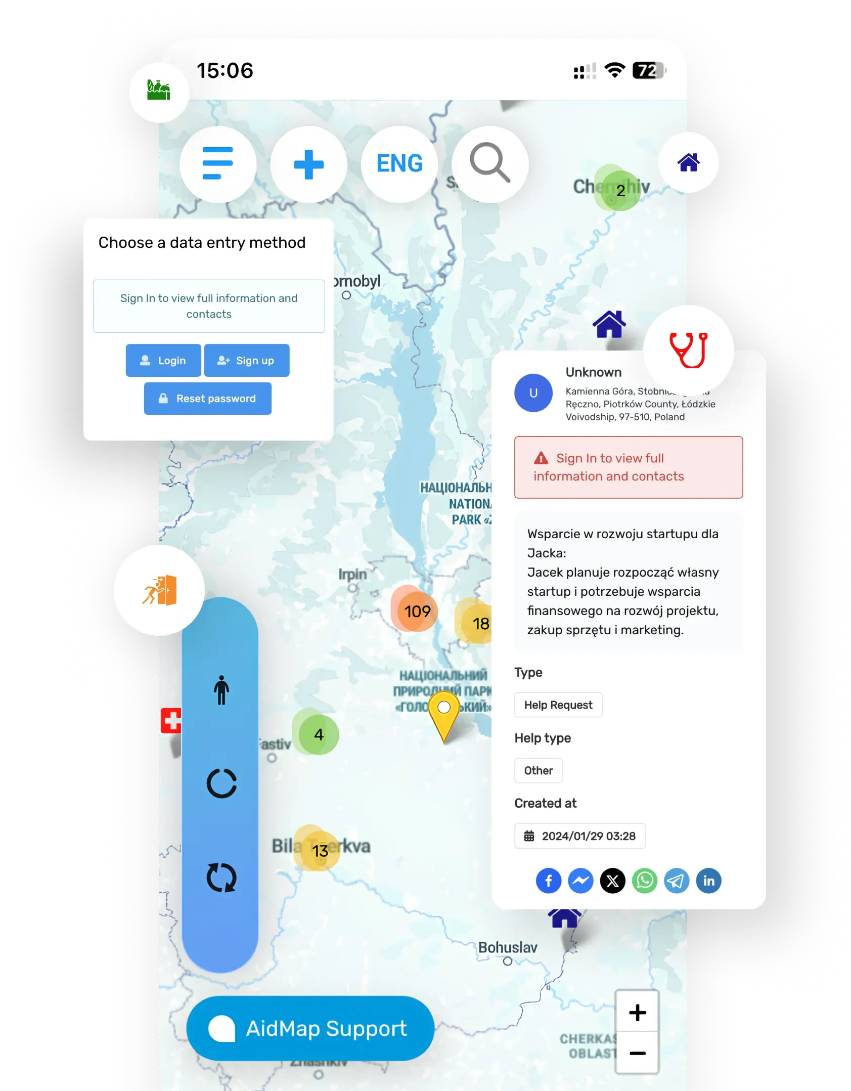 Aid Map - cutting-edge platform charitable projects